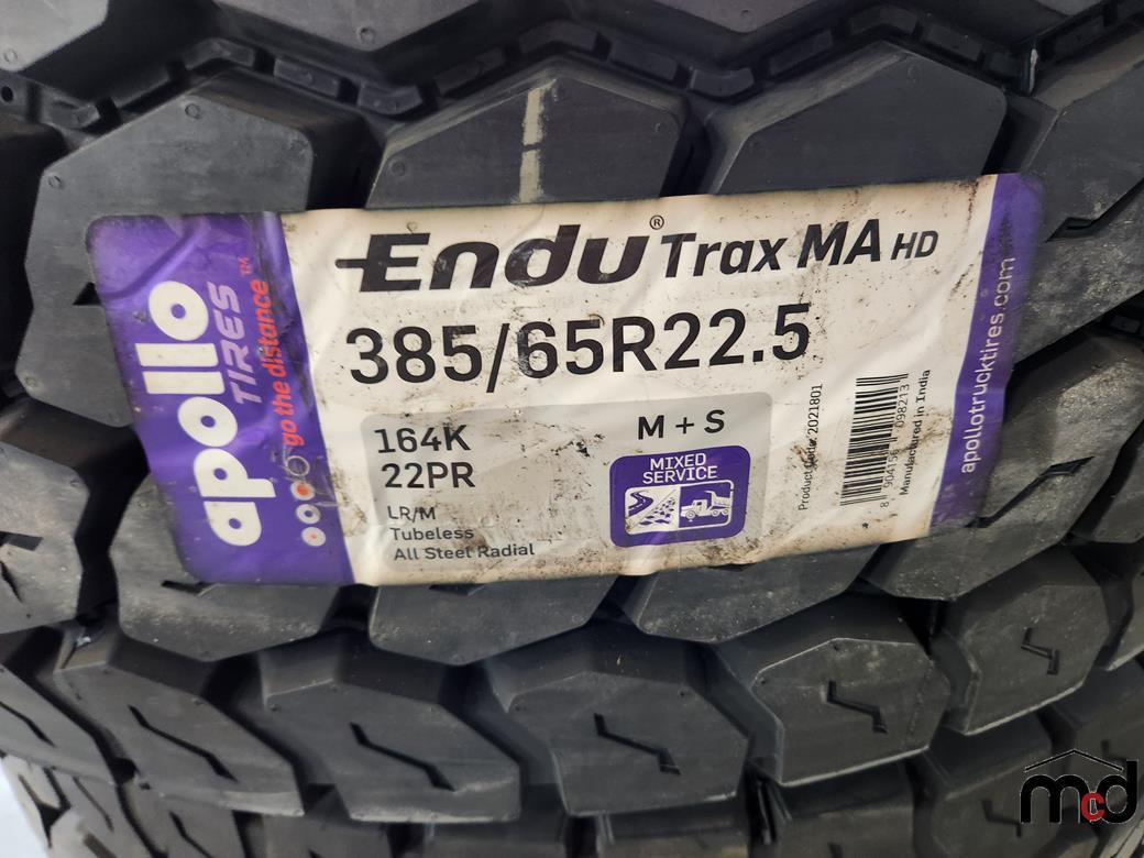 (2) Apollo Endu Trax MA HD Tires (385/65R22.5)